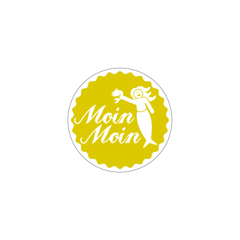 Sticker Moin Moin - cosmic-shop - Postkarten, Weihnachtskarten ...